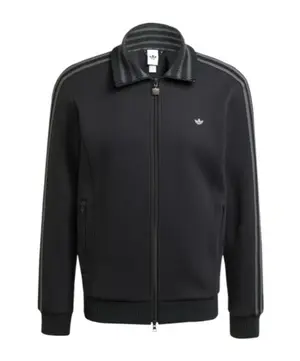 ADIDAS ORIGINALS Logo-detail Zip-up Sweatshirt - Black