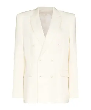 Wardrobe.NYC Double-breasted Blazer - White