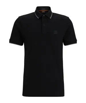 Hugo Boss Passertip Slim Fit Polo Shirt - Black