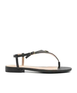 Ralph Lauren Lauren T-bar Strap Sandals - Black