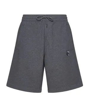 Maison Kitsuné Bold Fox Head Patch Oversize Jog Shorts - Black