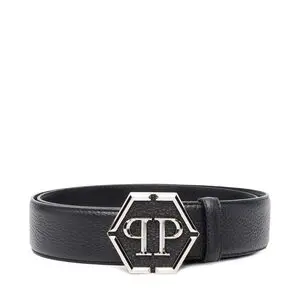 Philipp Plein Iconic Logo Buckle Belt