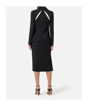 Elisabetta Franchi Blazer With Openwork Details