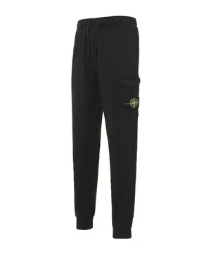 Stone Island Elastic Waist Sports Pants - Black