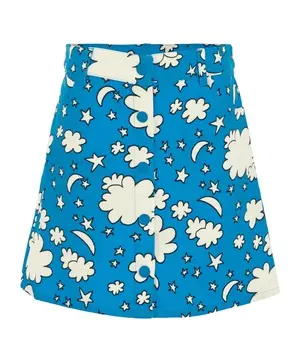 Stella McCartney Cloud Print Skirt - Light Blue