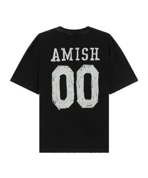 AMISH SUPPLIES Laser Print Distressed T-shirt