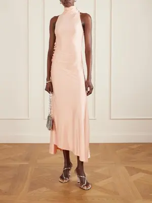 Rabanne Embellished Pleated Dress
