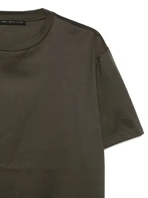 LOW BRAND Logo Patch Crewneck T-shirt