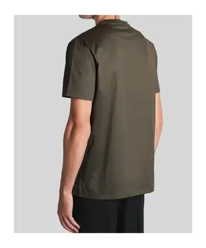 LOW BRAND Logo Patch Crewneck T-shirt