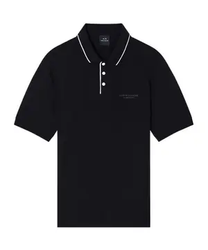 Armani Exchange Short-sleeve Polo Shirt - Black