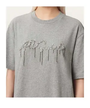 ALLSAINTS Sequin-embellished Logo-print T-shirt