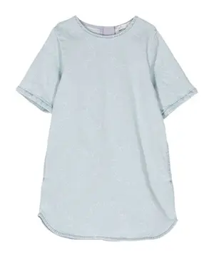 Stella McCartney Logo-print Denim Dress - White