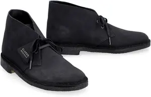 Clarks Round Toe Lace-up Ankle Boots