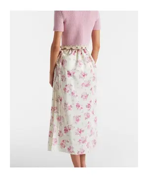 Magda Butrym Floral Silk Midi Dress