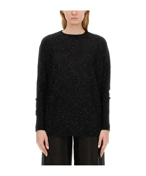 Fabiana Filippi Sequin-embellished Knitted Jumper - Black