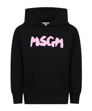 MSGM Hooded Sweater - Black