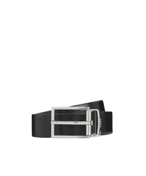 Hugo Boss Logo Engraved Reversible Belt - Black
