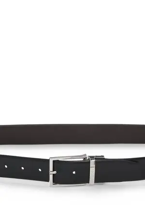 Hugo Boss Logo Engraved Reversible Belt
