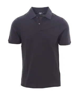 K-WAY Amedee Stretch Pique Polo Shirt - Black