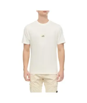 C.P. COMPANY Logo-patch Cotton T-shirt - White
