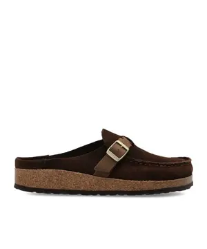 BIRKENSTOCK Buckley Flat Mules - Black