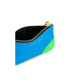 Comme Des Garçons Super Fluo Goatskin Wallet - Blue