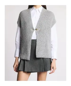 FAY Hook-closure Mohair Waistcoat