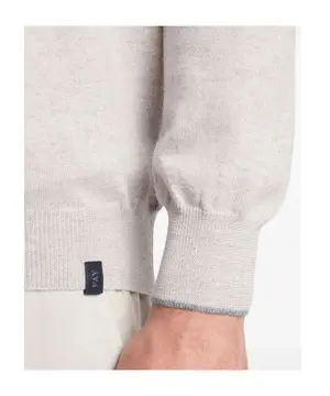 FAY Elbow-patch Round Neck Knitwear