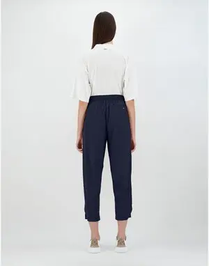 Herno Lightweight Drawstring Cropped Trousers