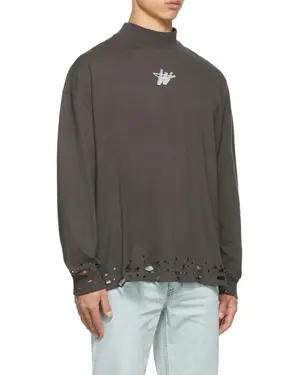 We11Done Distressed-hem Sweatshirt