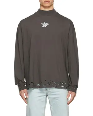 We11Done Distressed-hem Sweatshirt