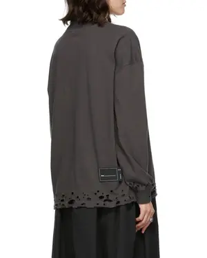 We11Done Distressed-hem Sweatshirt