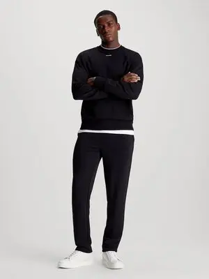 Calvin Klein Round Collar Long Sleeve Sweater
