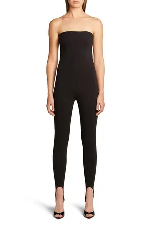 Amina Muaddi Stirrup-cuff Fitted Bodysuit