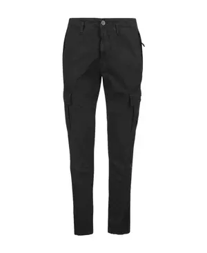 Stone Island Slim-fit Cargo Trousers - Black