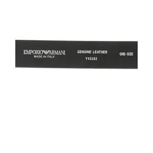 Emporio Armani Sign Belt With Ea Logo Buckle