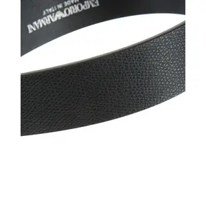 Emporio Armani Sign Belt With Ea Logo Buckle