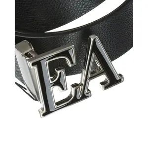 Emporio Armani Sign Belt With Ea Logo Buckle
