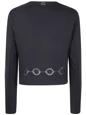 TWINSET Embroidered Cropped Jacket