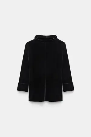 Dorothee Schumacher Velvet Turtleneck Top