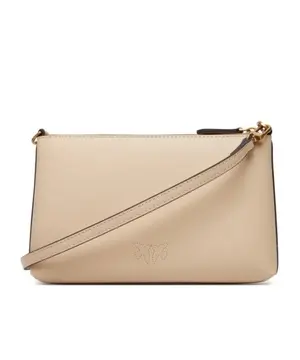 Pinko Flat Horizontal Top Zipped Clutch Bag