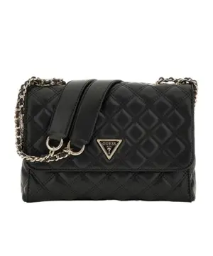 Guess Giully Quilted Shoulder Bag - Black