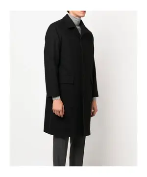 Tagliatore Loyd Long-sleeved Coat - Black