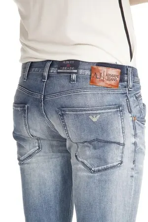 Emporio Armani Logo Denim Pants