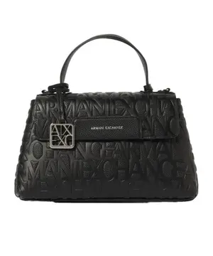 Armani Exchange Logo Single-shoulder Bag - Black