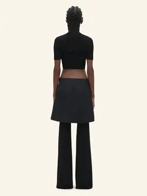 COURREGES Courrèges V-neck Cropped Knitted Top