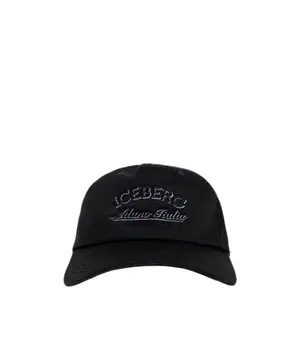 Iceberg Logo Baseball Cap - Black