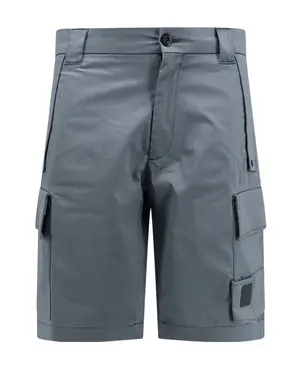 C.P. COMPANY Logo Patch Cargo Shorts - Gray