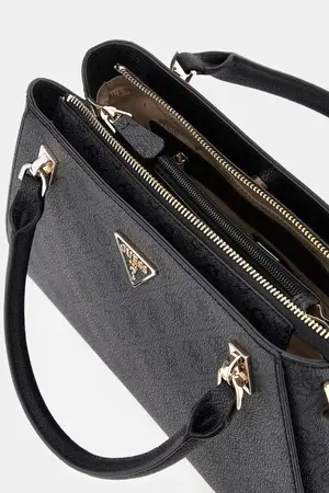 Guess Monogram Charm Satchel