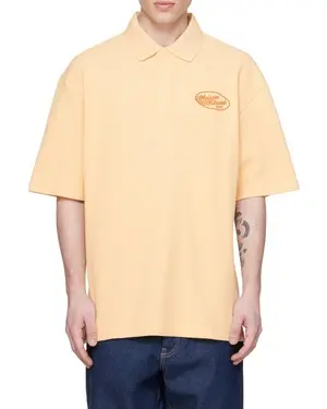 Maison Kitsuné Oversize Textured Polo Shirt